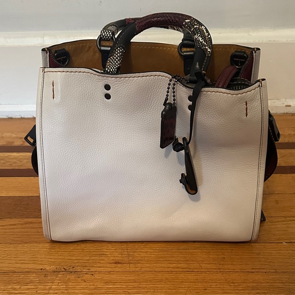 Coach | Bags | Coach Cream And Brown Tote Bag | Poshmark